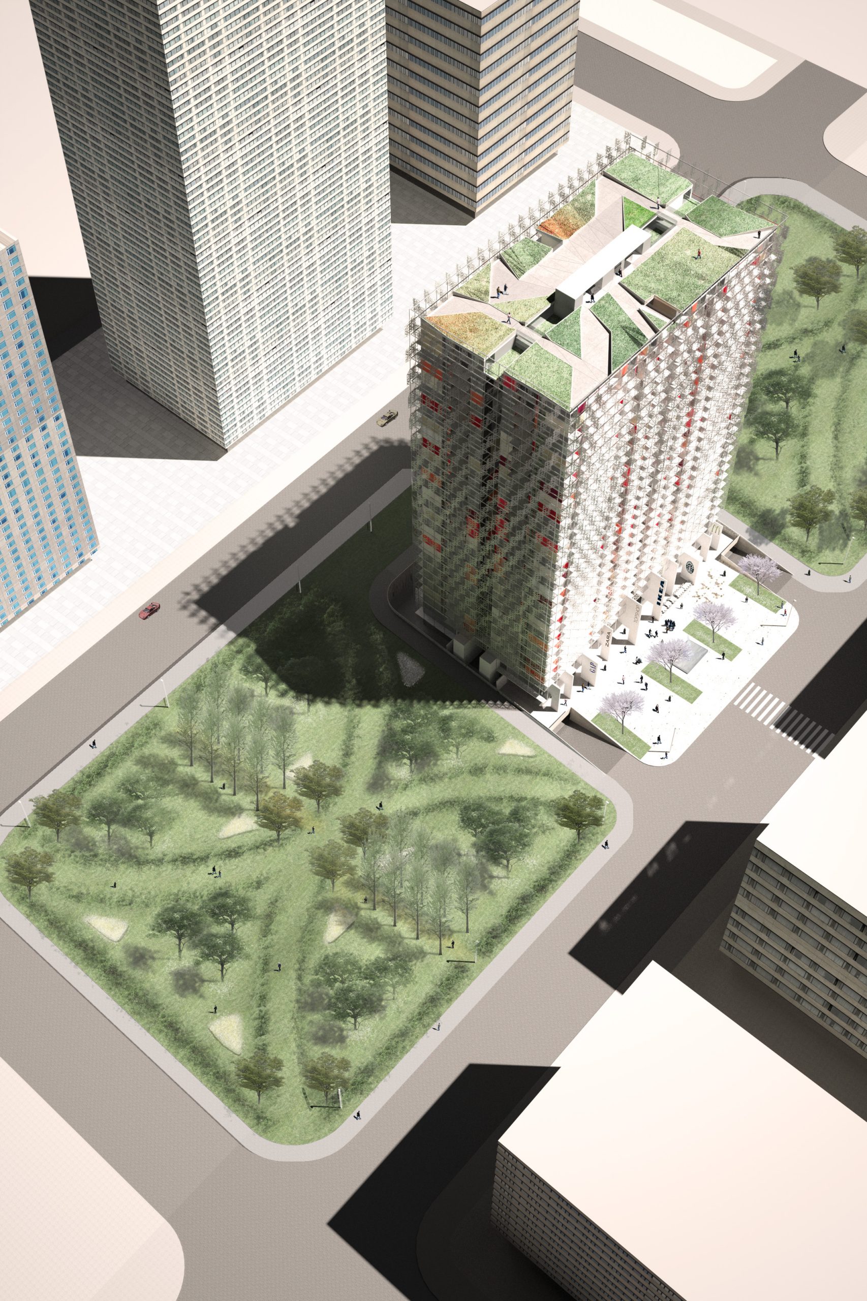 Shuttered Tower – urban future organization